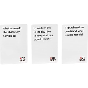 HOT SEAT Party Game - The Family Card Game That's All About You - for Kids, Tweens, Teens, College Students, Adults and Families - Perfect for Fun Parties and Board Games Night with Your Group