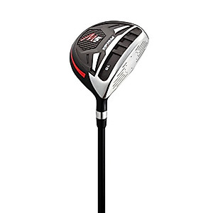 Left Handed M5 Golf Club Set for Tall Men, Black/Red