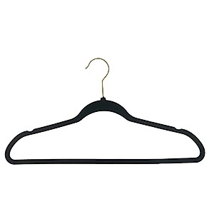 100 Packs Velvet Hangers 360 Degree Rotating Hangers Durable and Slim Anti-Slip Hangers for Hangers Underwear Hooks, Pink - Black - Beige (Pink)