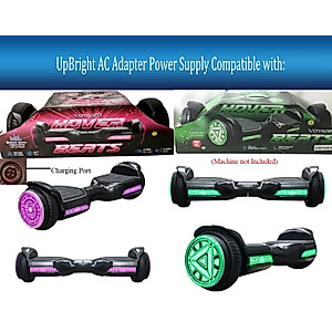 UpBright 4-Prong 42V AC/DC Adapter Compatible with Voyager Hover-4040HB-GRN 4040HB-GRN 36V 37V 2Ah Lithium Ion Battery HOVER4040HB-GRN-STK-1 HOVER4040HB-PNK-STK-1 HOVER-4040HB-GN Power Supply Charger