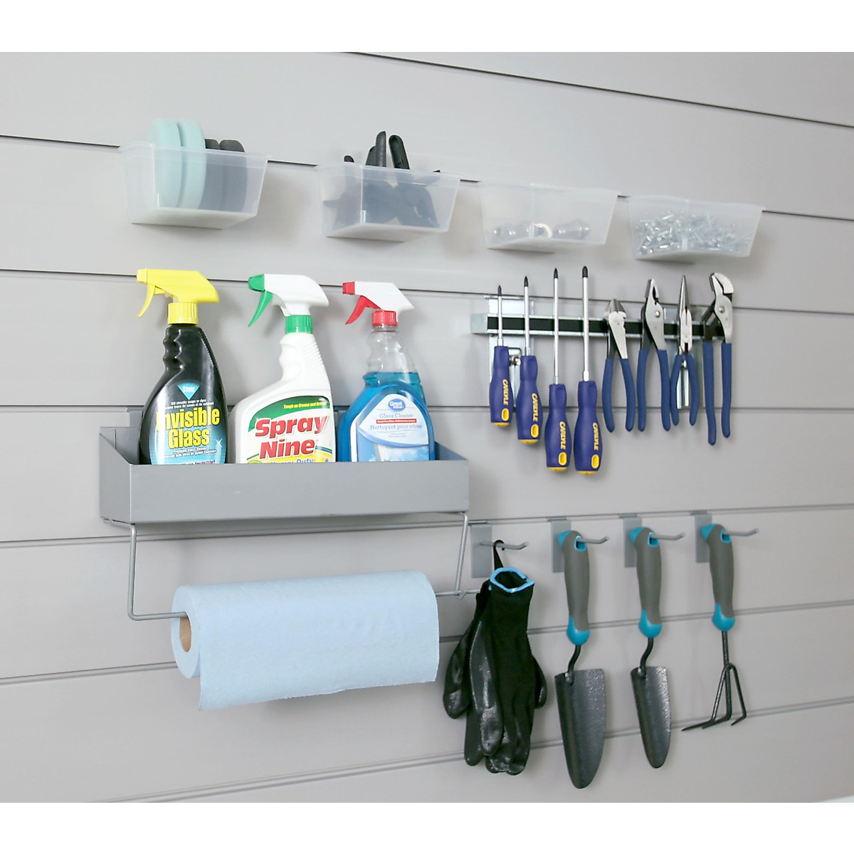 CrownWall Garage Organizer Kit - Accessories (CW10ORG-K)