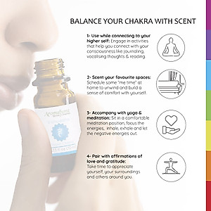 7 Chakra Essential Oil Diffuser Blend Gift Set by Aromafume | 7x 10ml/0.33 fl oz |Aromatherapy Oils for Meditation, Chakra Balance| Yoga & Reiki Gifts| Essential Oil Set for Plexus, Root Chakra & more
