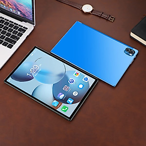 10.1 inch X5 Pro Tablet, 4+32G Full Screen Tablets with Dual SIM Card Slots, Android 8, 1280x800 HD, WiFi, Bluetooth, GPS, 2MP/5MP Camera (Blue)