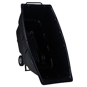 Vestil TDT-100-LD-BLACK Plastic Light Duty Tilt Truck 1 Cubic Yard 850 Lb. Capacity Black