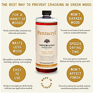 Preservation Solutions - Pentacryl Quart - Green Wood Stabilizer