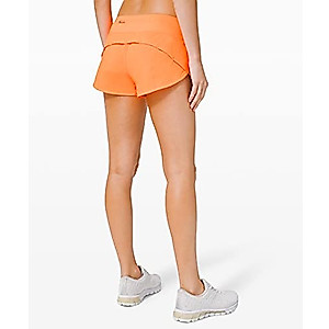 Lululemon Athletica Speed Up Short (2.5, Highlight Orange, Numeric_6)