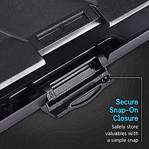 Pelican Magnetic Wallet & Card Holder - Heavy Duty Snap-on MagSafe Wallet - Detachable Hard Shell Lightweight iPhone Wallet - for iPhone 14 Pro Max/ 14 Pro/ 14/13 Pro Max/ 13 Pro/ 12 Pro Max - Black