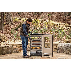 Masterbuilt MB20074719 Bluetooth Digital Electric Smoker, 40 inch, Stainless Steel