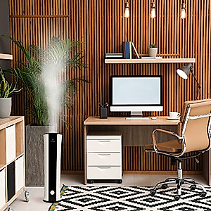 Westinghouse 28-inch Cool Mist Ultrasonic Tower Humidifier, 6L Top Fill Air Humidifier with Essential Oil Diffuser, Adjustable Mist Volume for Large Bedrooms