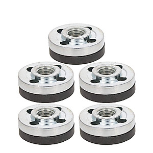 Utoolmart 5 Set Angle Grinder Spare Part Round Clamp Inner Outer Flange for Bosch -100