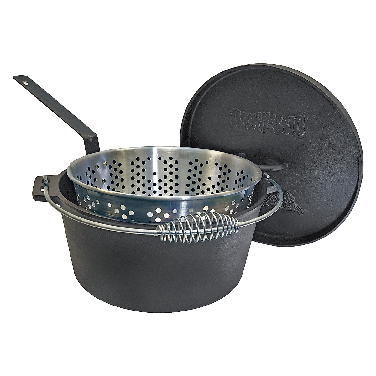 Bayou Classic 7460 Dutch Oven with Basket, 8-1/2-Quart