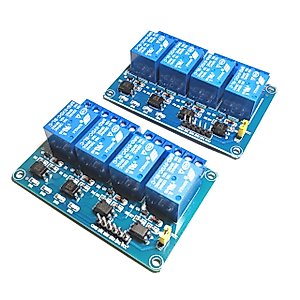 Huayao 2pcs 4 Channel DC 5V Relay Module with Optocoupler for UNO R3 MEGA 2560 1280 DSP ARM PIC AVR STM32 Raspberry Pi