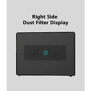 ADJNPCY Dust Filter for Synology NAS DS920+ DS420+ DS918+ DS418play Dustproof PVC Cover - Black