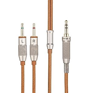 SIVGA Dual 2.5mm to 3.5mm Audio Cable for Headphone, Brown