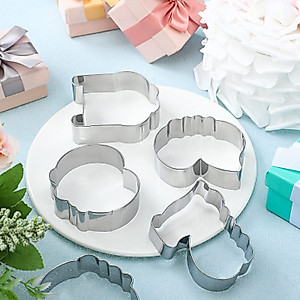 10 Pieces Number Cookie Cutters Birthday Cookie Cutters Numbers with Words Vintage Cookie Cutter Number Cookie Mould for Birthday Baking Home Kitchen Biscuit Baby Shower Party Supplies