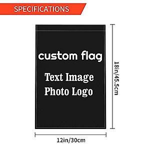 Custom Flag 12x18 In Personalize Add Your Text Photo Image Or Logo Customized Room Dorm Street Yard Garden Decoration Flags