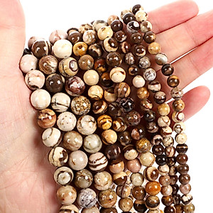 NHBT YU Natural Stone Beads Australia Agate Loose Beads for Jewelry Making Needlework DIY Bracelet Strand 4-12 MM T725 (Color : H7193, Item Diameter : 12mm About 30 pcs)