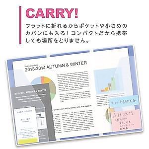 King Jim A4 Size Tri-fold Binding holder "Oletta" (Japan Import) (Black)