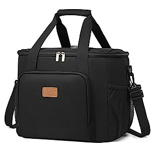 MOYAQI Large Soft Sided Picnic Cooler Bag 26L Insulated Leak Proof for 40 Cans of Beverage or Beer Storage, Collapsible Cooler Lunch Bag for Camping, Lunch, Beach, Picnic, Road Trips, Shopping, Travel