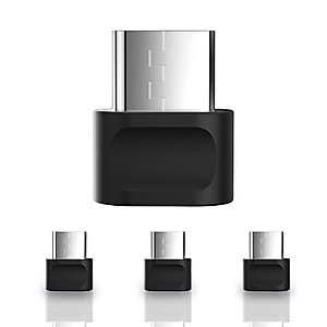 ECHZOVE 4-Pack USB Type C Adapter, Designed PS5 Controller Charging Station, Detachable Compatible with Many PS5 Controllers with Type-C Charging, Prevent Scratches on The DualSense Controller