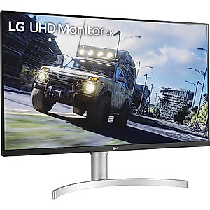 LG 32UN550-W 32" UHD 3840x2160 VA HDR10 AMD FreeSync Dual Monitor Bundle with Deco Gear Mechanical Gaming Keyboard RGB Back Lighting + Large Extended Pro Gaming Mouse Pad