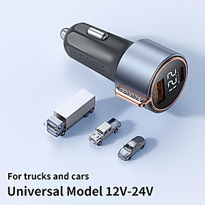 Mcdodo 75W Car Charger Adapter Fast Charging Cigarette Lighter USB C/USB A PD3.0 QC4.0 Cell Phone Automobile Chargers Compatible with iPhone 15/14/iPad/Samsung Galaxy S23/21/10/Car Vacuum Cleaner