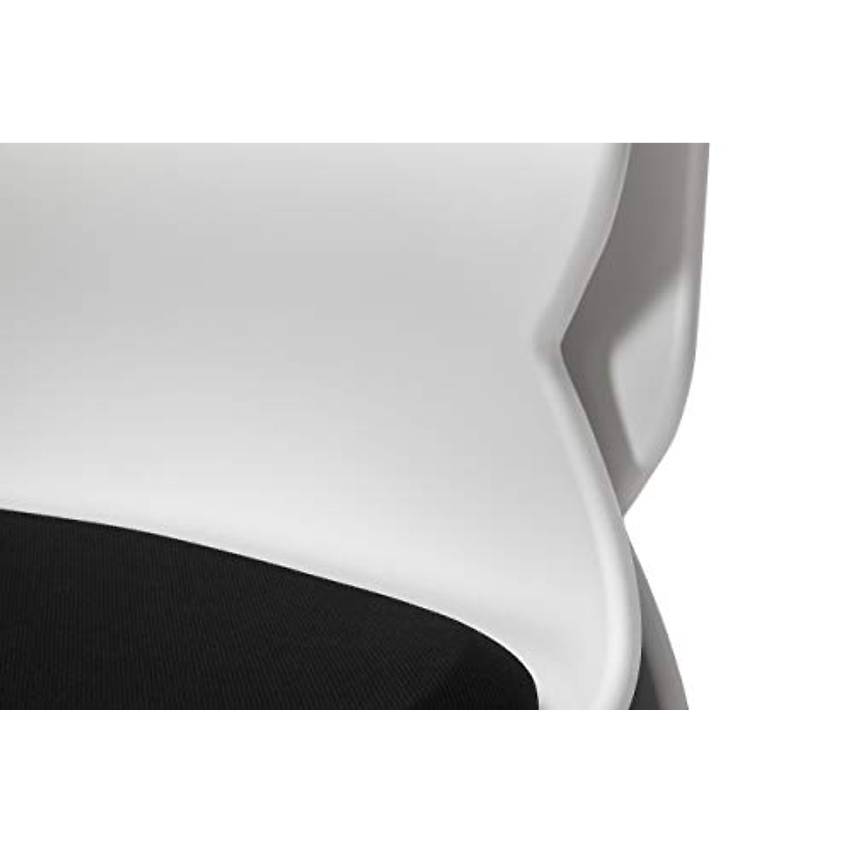 HON Basyx Contempo Guest Stool, 2 Pack, White/Black