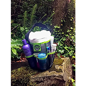 Camco 51997 Shower Caddy, 1 Pack, Black/Green