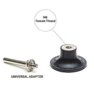 Glass Polish GP12731 Roll-on Backing Pad S-Type, Quick-Lock Backer, Ø 2 inch