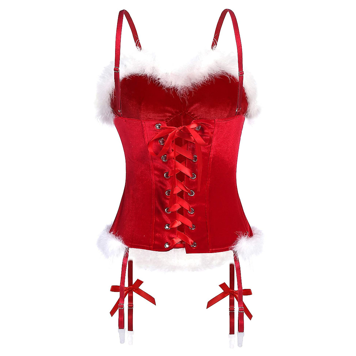 Avidlove Women's Corset Busiter Lingerie Chirstmas Costumes Overbust Corset
