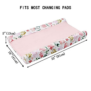 Changing Pad Cover for Baby Girls Boys, Comfort Diaper Change Table Pad Covers, Cute Changing Pad Sheets Removable Cover