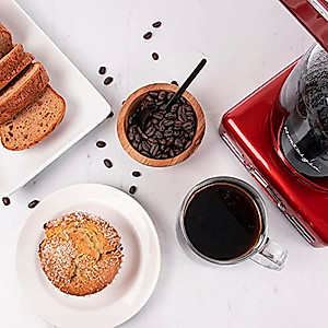 Nostalgia Retro 12-Cup Programmable Coffee Maker With LED Display, Automatic Shut-Off & Keep Warm, Pause-And-Serve Function, Red