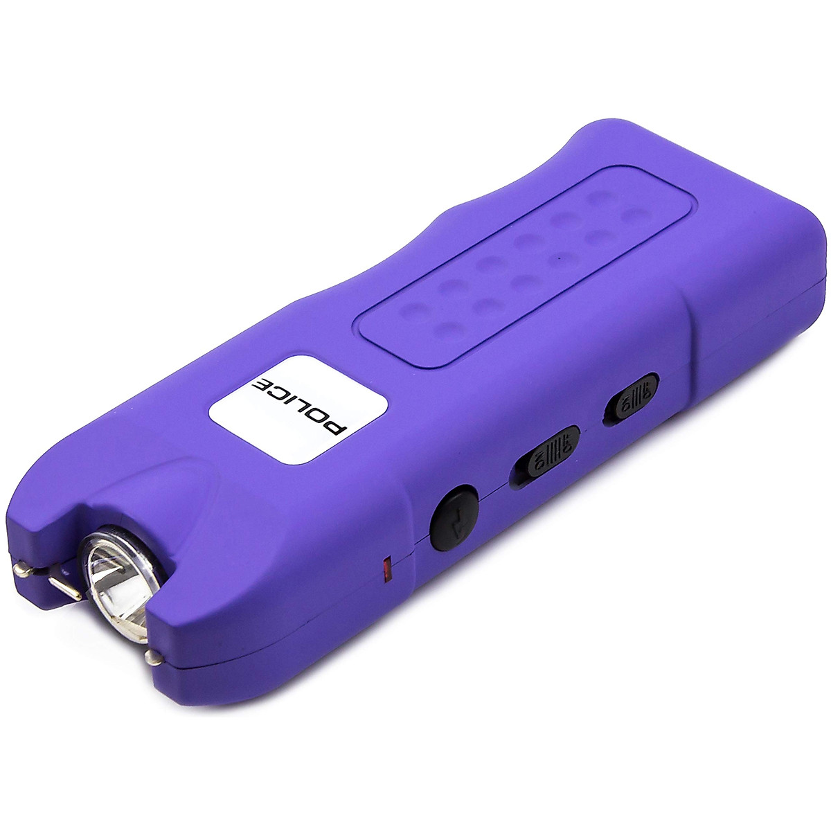 POLICE 628 Stun Gun with LED Flashlight and Siren Alarm, Purple