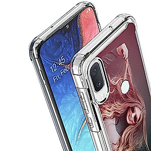 Samsung Galaxy A40 5.9 inch Personalized Case,Custom Phone Case for Samsung Galaxy A40 5.9 inch,Customized Hard PC+TPU Bumper Protective Cover Case(Clear Layout 5 Pictures)