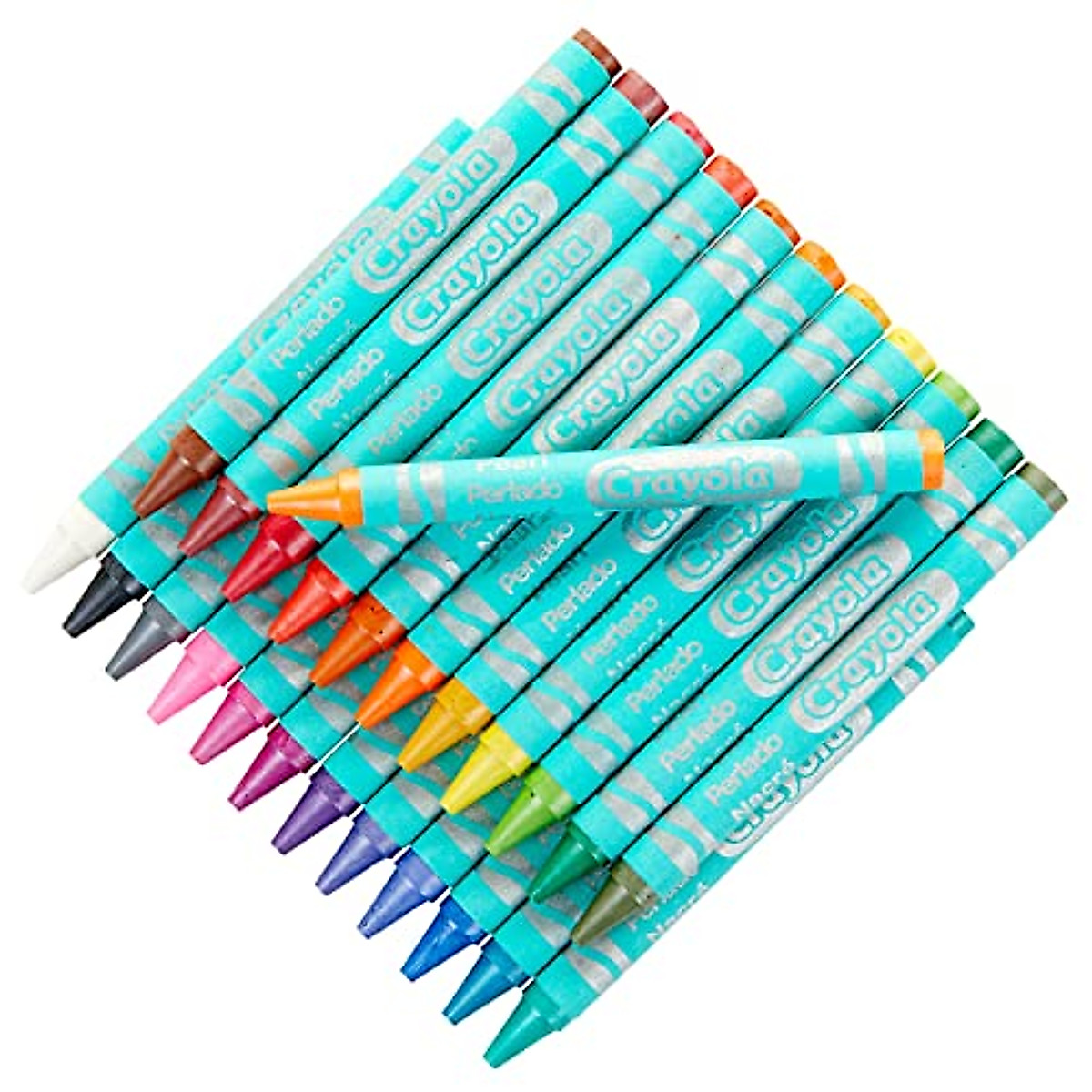 Crayola Pearl Crayons, Pearlescent Colors, 24 Count, Coloring Supplies, Gift for Kids, Ages 3, 4, 5, 6