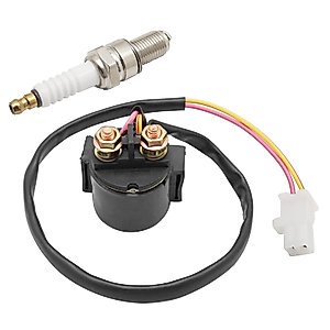M MATI Starter Solenoid Relay & Spark for Yamaha Warrior 350 87-03 Big Bear 350 Moto-4 350 250 225 200 85-96 Timberwolf 250 92-00 Kodiak 400 93-95 4KD-81940-00-00 D8E-A0000-00-00 D7E-A0000-00-00