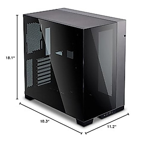 LIAN LI O11 Dynamic EVO Gaming PC Case E-ATX Desktop Computer Case - Mid Tower Chassis with Flexible Mode and Configuration, Tempered Glass Panel, USB Type-C Port, Easy Cable Management (Harbor Grey)