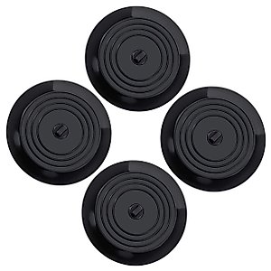 Gadpiparty 4 Pcs Silicone Bathtub Plug Sink Drain Stopper Floor Drain Cover Pink Cauldron Mug Bathtub Drain Stoppers Kitchen Drain Covers Bathtub Silicone Drain Plug Black