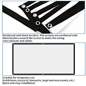 BBSJ Projector Simple Curtain 60-150 Inches Home Outdoor KTV Office Portable 3D Foldable Projections Screens ( Size : 150 inch )