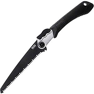 SOG Folding Saw - Wood Saw, Hand Saw, Pruning Saw and Camping Saw with 8.25 Inch Removable Blade and Compact Sheath for Foldable Saw (F10N-CP) , Black