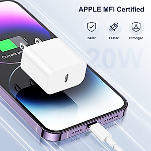 Phone Chargers for Apple iPhone 15 14 13 12 Fast Charger,USB C iPhone Charger Fast Charging Block Box Power Brick,3 Pack 20w Plug for iPhone 14 Pro Max Plus/13/12, iPad Pro,Samsung Galaxy S22 S21 S20