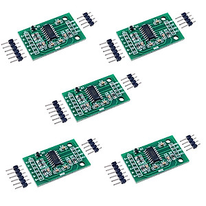 Stemedu 5PCS HX711 Load Cell Amplifier A/D 24 Bits Precision Breakout Board Dual-Channel Weighing Sensors Converter Modules for Arduino for Raspberry Pi