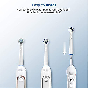 Replacement Toothbrush Heads for Oral B Braun, 8 Pack Professional Electric Toothbrush Heads, Precision Clean Brush Heads Refill Compatible with Oral-B 7000/Pro 1000/9600/ 5000/3000/8000 (8pack)