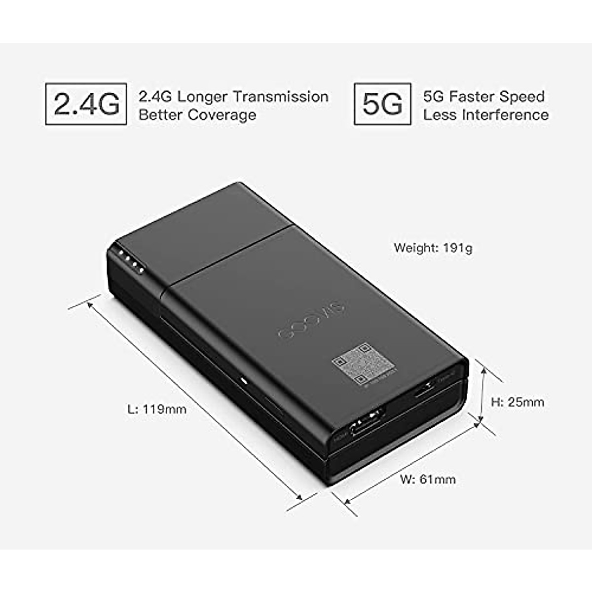 GOOVIS Lite with Wireless Cast- Personal 3D Cinema Headsets OLED Display Movies Goggles Glasses