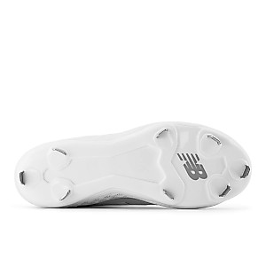 New Balance Women's Fresh Foam Velo V3 Softball Shoe, Grey/White, 9