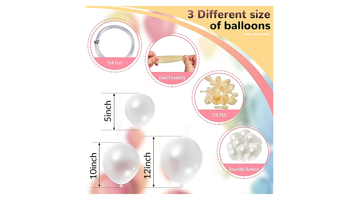120 Clear Balloons for Party Decor & Celebrations