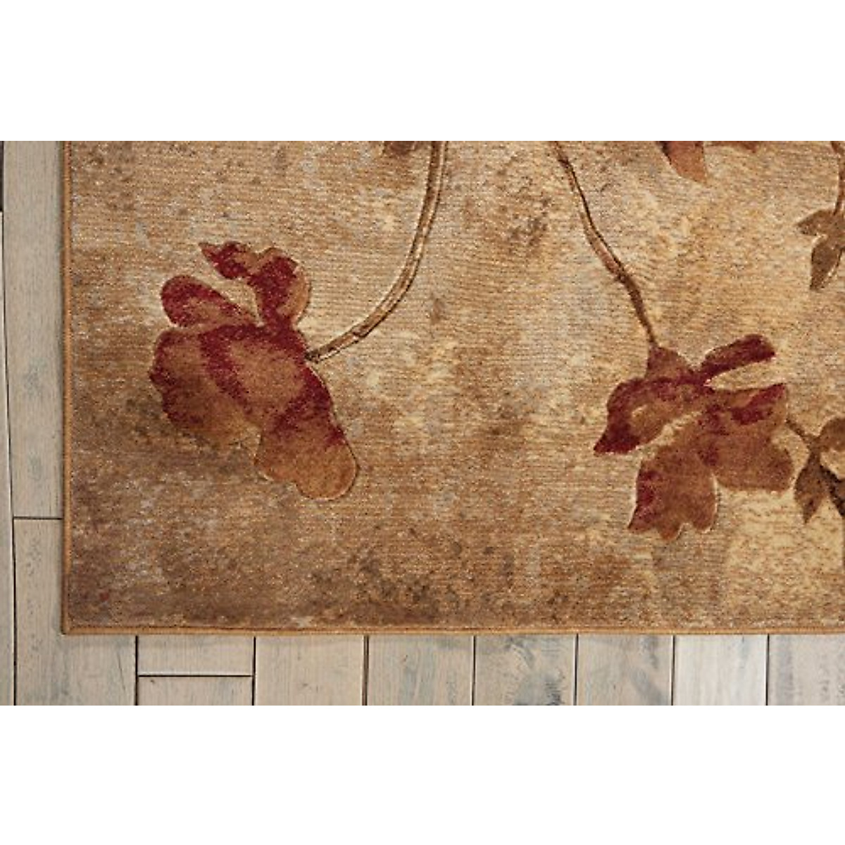 Nourison Somerset Floral Multicolor 7'9" x 10'10" Area-Rug, Easy-Cleaning, Non Shedding, Bed Room, Living Room, Dining Room, Kitchen (8x11)
