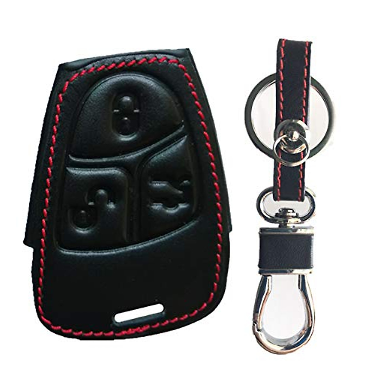 Rpkey Leather Keyless Entry Remote Control Key Fob Cover Case protector For Mercedes-Benz Class A C E S ML CLK SLK C200 E320 350 CLS IYZ3312