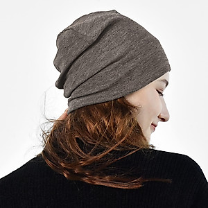 MCTi Slouchy Beanie for Men Women, Winter Warm Stretchy Skull Cap Hat Lightweight for Running Cycling