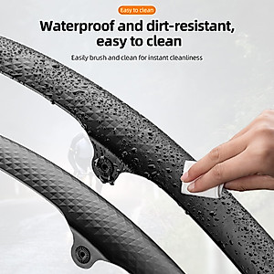 ROCKBROS Road Bike Fender - Quick Release Lightweight Road Bicycle Fender for 700C Bikes - Adjustable and Easy to Install Rear Or Front Bike Mud Guard